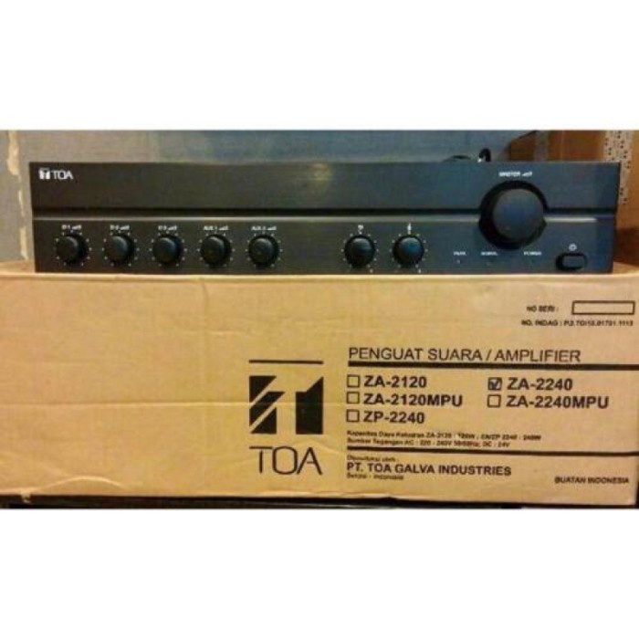 Jual Produk Amplifier Ampli TOA ZA2240 ZA 2240 240W Garansi Resmi ...