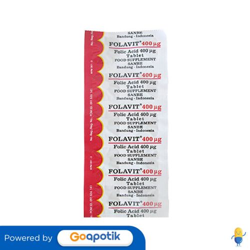 Jual Folavit 400 Mcg Strip 10 Tablet | Shopee Indonesia