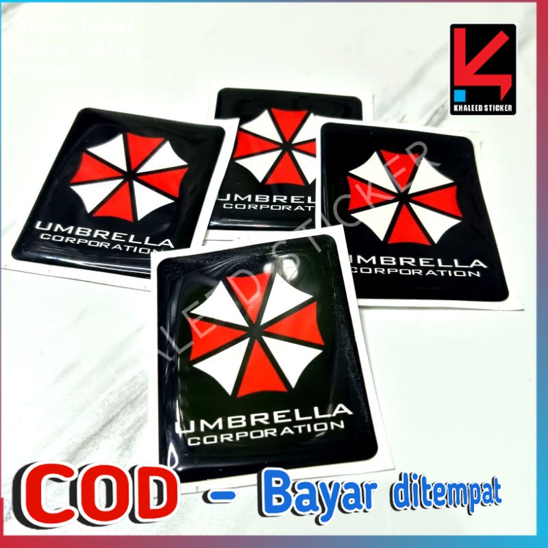 Jual Emblem vespa Logo Umbrella corporation stiker timbul aksesoris ...