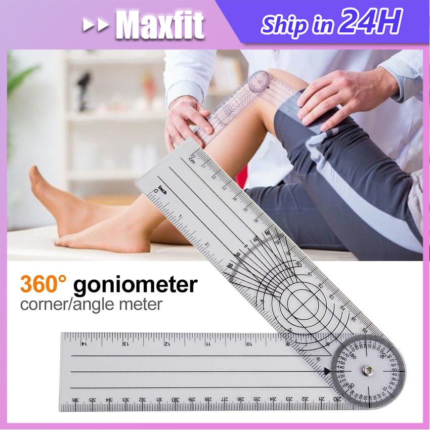 Jual 8Inch Goniometer Alat Fisioterapi Penggaris Sudut Ortopedi Medis ...