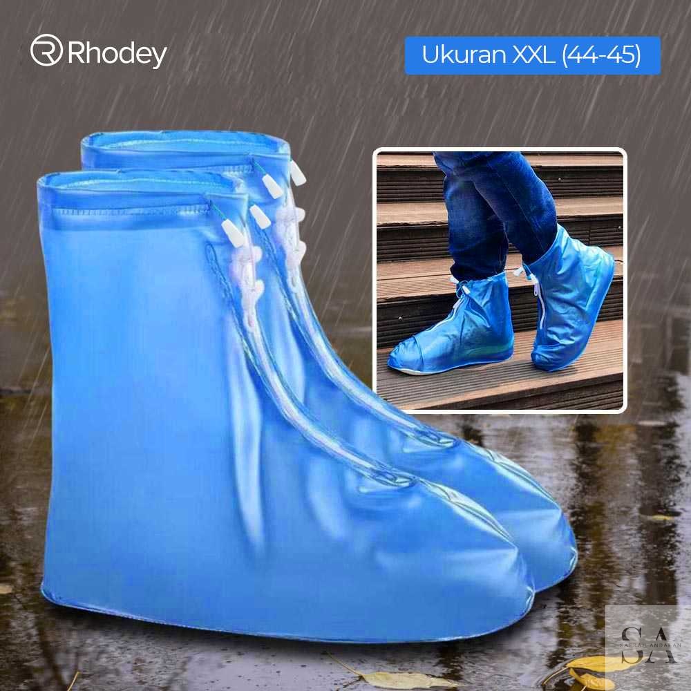 Jual Rhodey Jas Hujan Sepatu Anti Air Shoe Cover PVC with Zipper ...