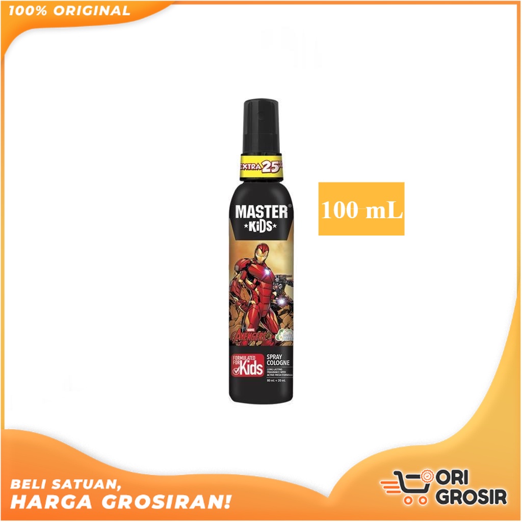 Jual ORI Grosir Master Kids Spray Cologne Iron Man 100 ml | Shopee ...