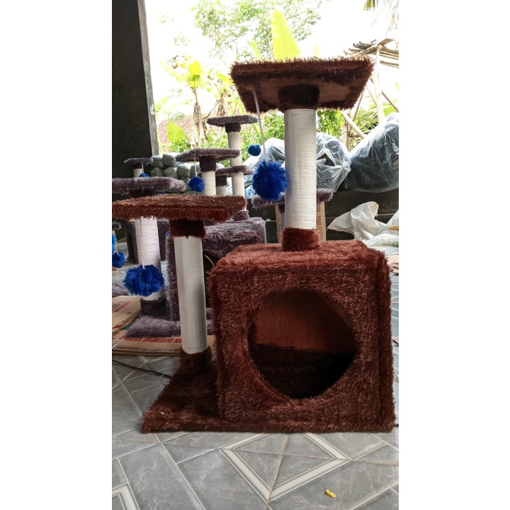 Jual Cat Condo, Rumah Kucing interaktif CAT CONDO BOX TIANG GARUKAN BOX ...