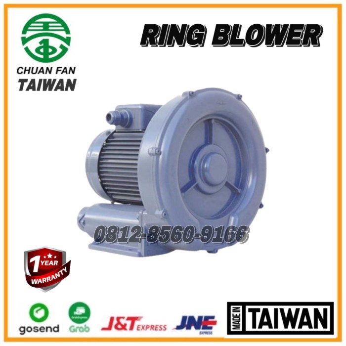 Jual RING BLOWER 1/2 Hp 220V TAIWAN RING BLOWER CHUAN FAN RB-400 TAIWAN ...