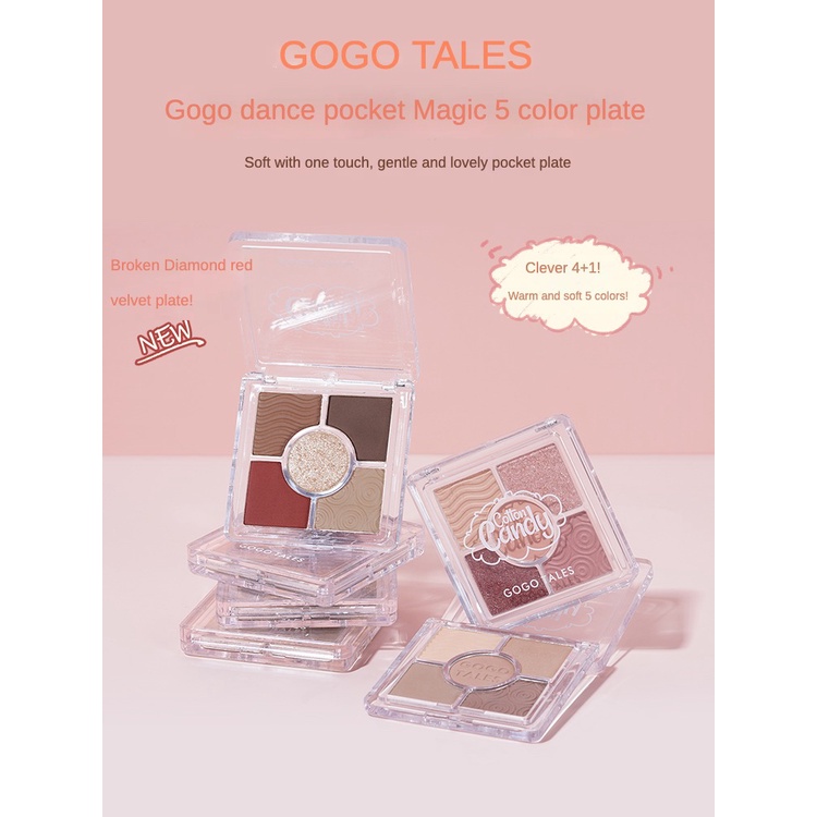 Jual Gogo Tales Five-Color Pocket Magic Eyeshadow Palette | Shopee ...