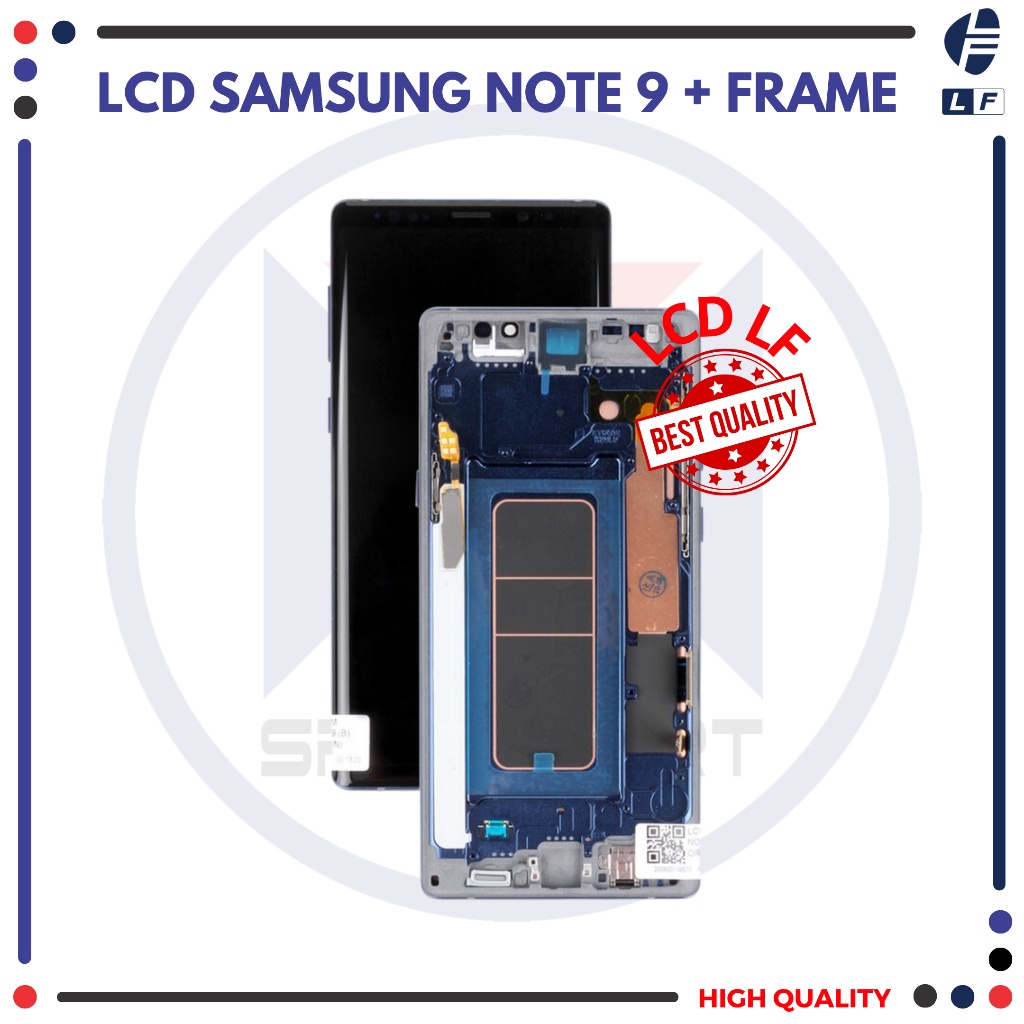 Jual Lcd Samsung Note 9 Fullset Touchscreen Include Frame | Shopee ...