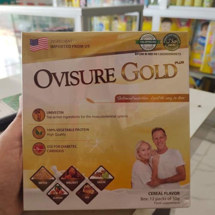 Jual susu ovisure gold isi 12 - ovisure gold milk - original | Shopee ...
