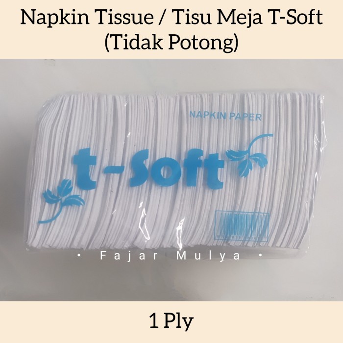 Jual Fajar Mulya - Napkin Tissue / Tisu Meja Makan Merk T-Soft (Tidak ...