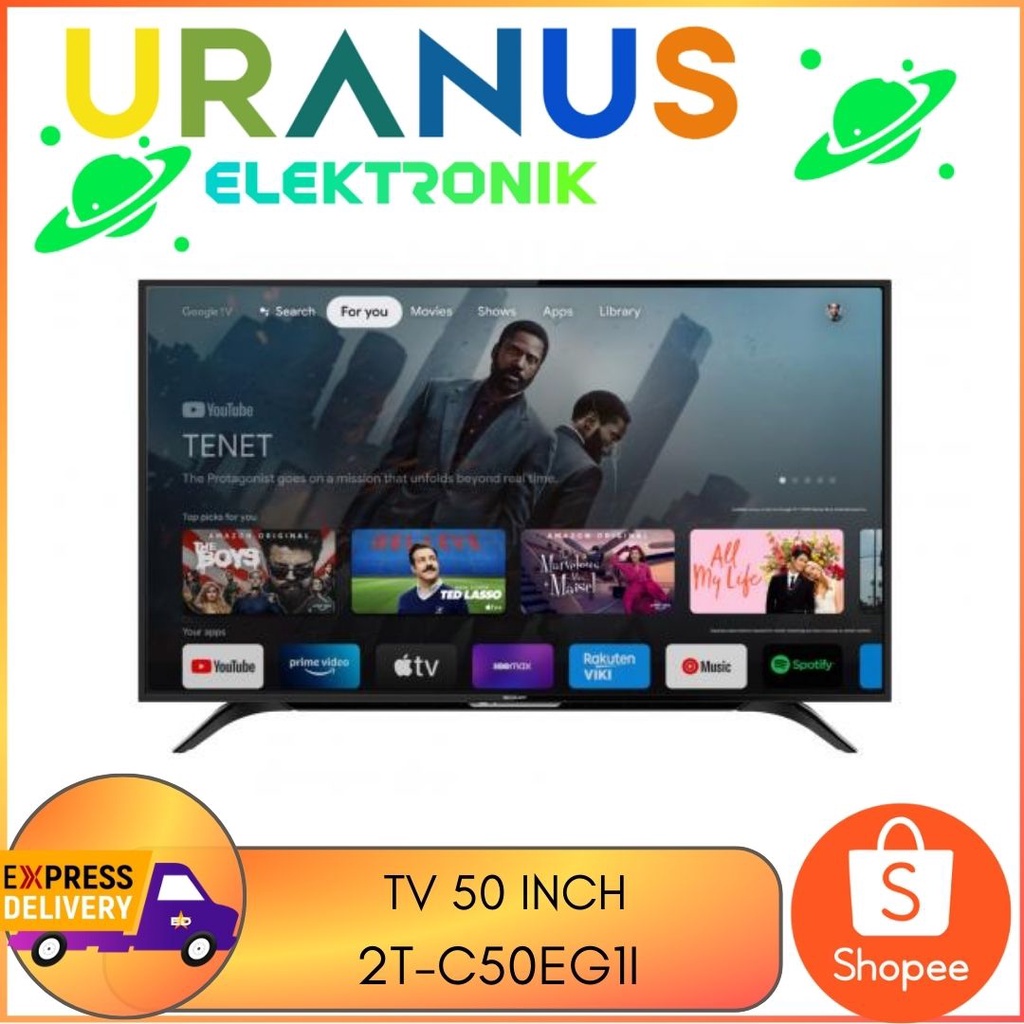 Jual Sharp 2T-C50EG1I Smart TV Sharp 50Inch TV LED 4K UHD Garansi Resmi ...