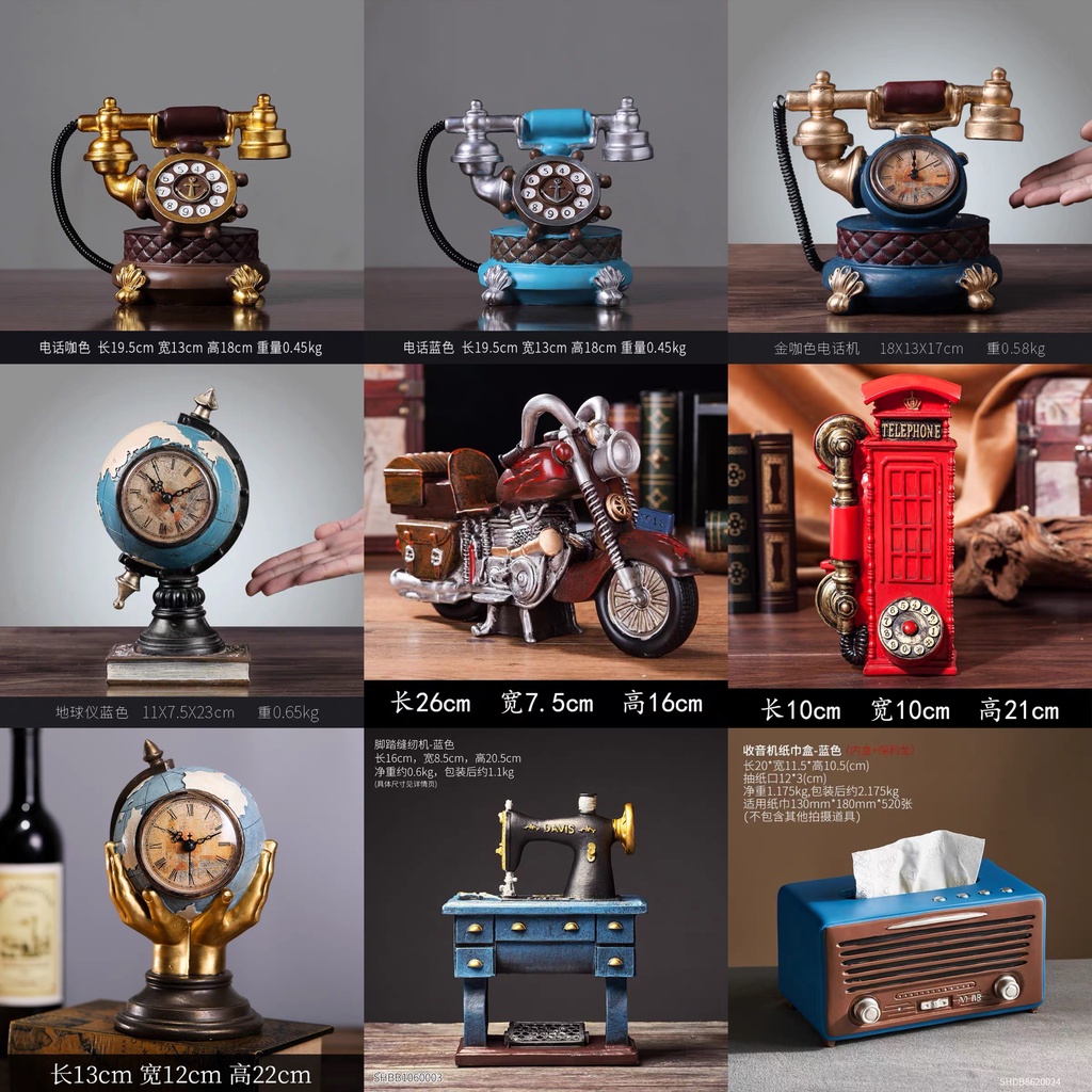 Jual EVERGREEN Dekorasi Pajangan Gaya Eropa Retro Vintage / Patung ...