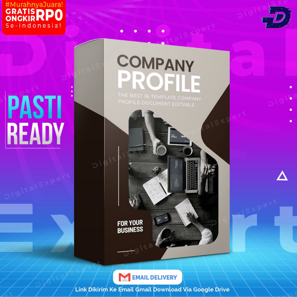 Jual 36 Template Company Profile Compro Editable Printable Dokumen ...