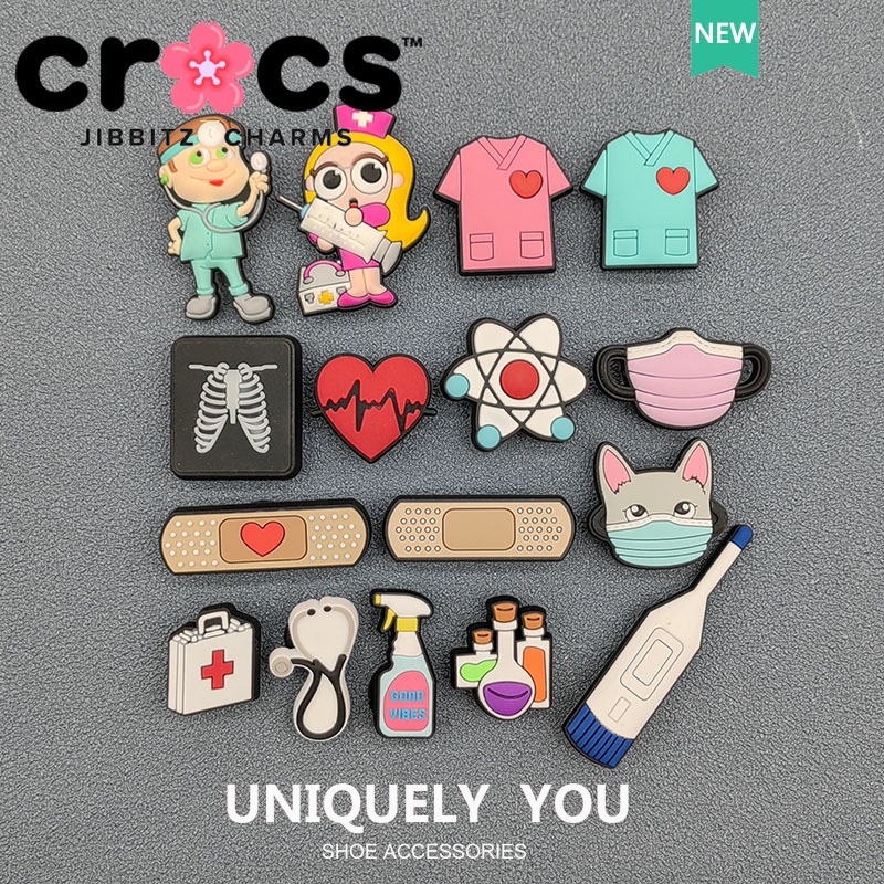 Jual jibbitz crocs Shoe Buckle Hole Accessories Nurse Clothes Series ...