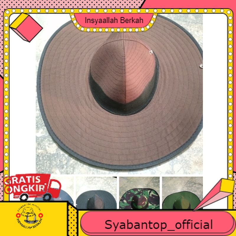 Jual Topi Petani/Topi mexico/Besar&Kecil/Topi perkebunan/Topi Daun ...