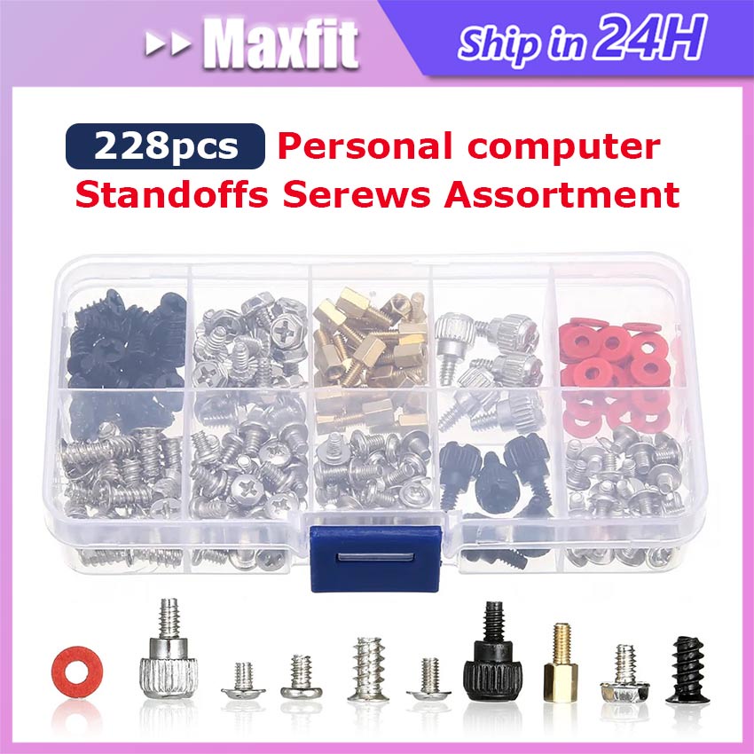 Jual 228Pcs Baut Komputer Set Baut Casing Pc Side Panel Tempered Glass ...