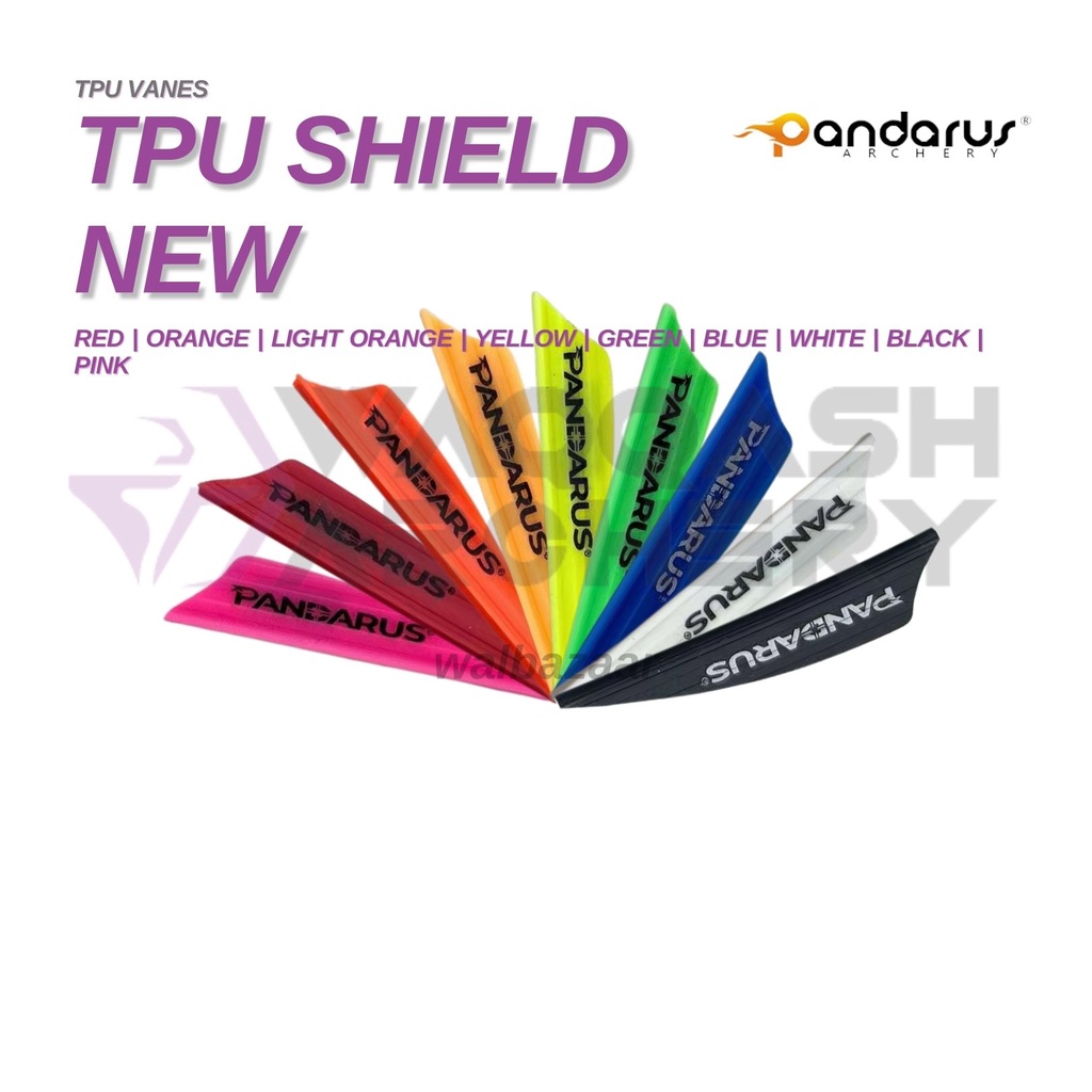 Jual PANDARUS VANES NEW RUBBER Shield Vane Karet Bulu Anak Panah 1.75 ...