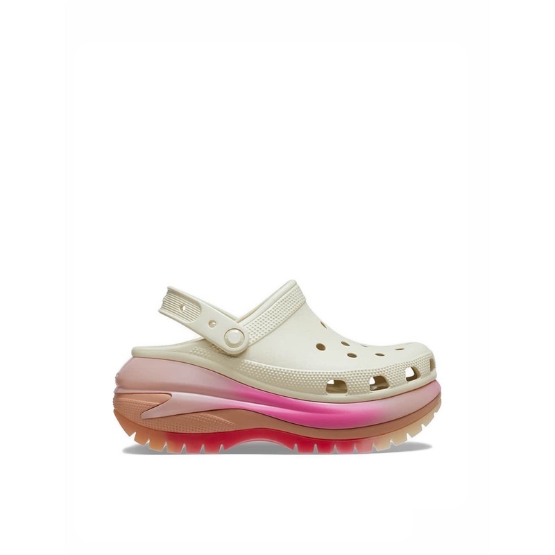 Jual Crocs Mega Crush Color Dip Unisex Clog - Bone/Multi | Shopee Indonesia