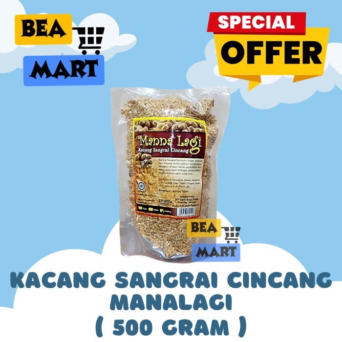Jual Kacang Tanah Sangrai Manalagi 500 gr | Topping Manna Mana Lagi 500gr | Shopee Indonesia