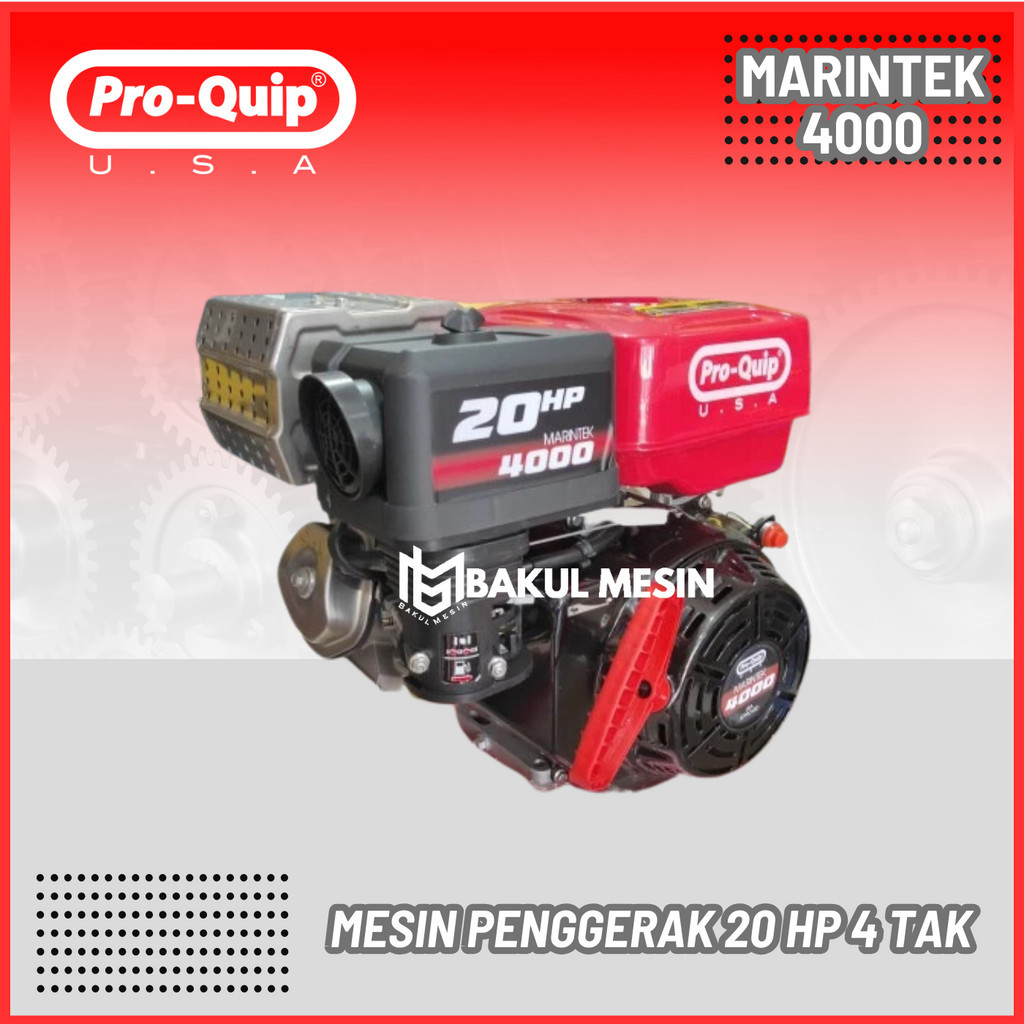 Jual PROQUIP MARINTEK 4000 Mesin penggerak Gasoline Engine Bensin 20HP ...