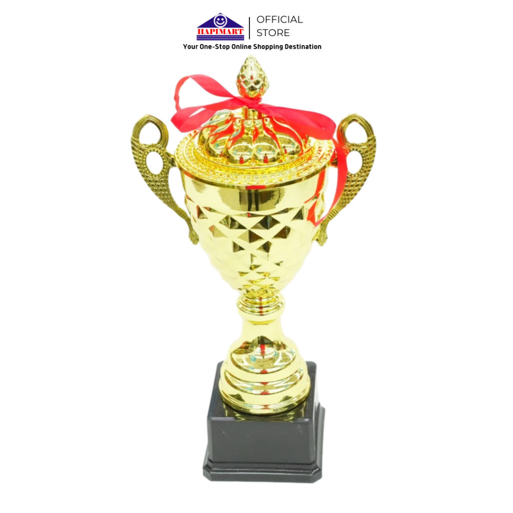Jual Gold Award Trophy Cups 39 CM Large Winner Trophy Piala Gold Black ...