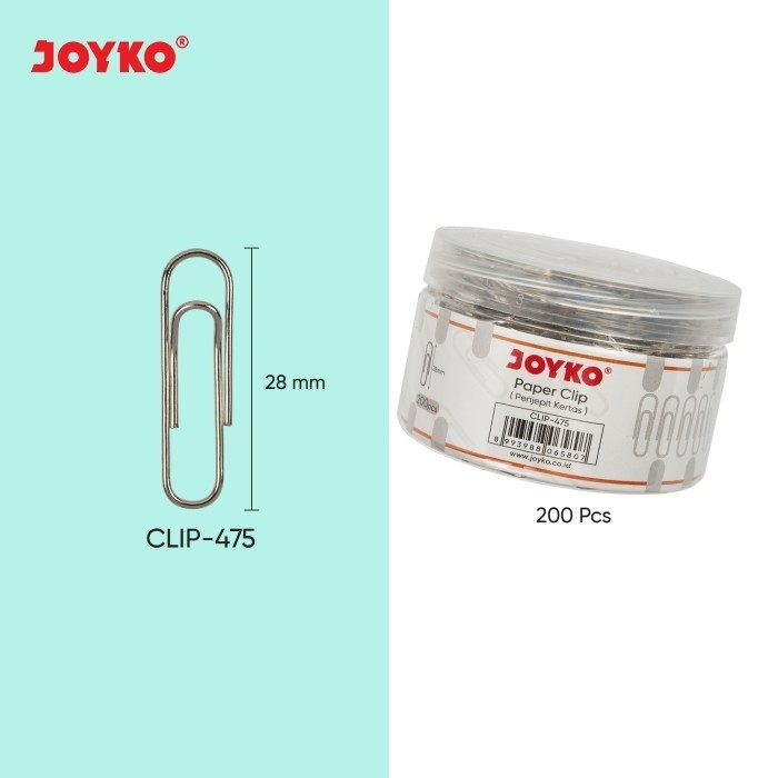 Jual Paper Clip Klip Penjepit Kertas Joyko CLIP-474 ~ 475 | Shopee ...