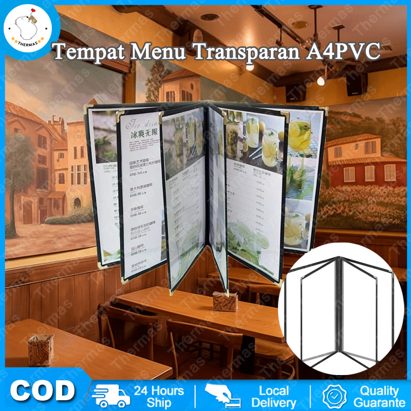 Jual Menu Buku Harga Tabel PVC Transparan Menu Buku Resep A4 Folder ...