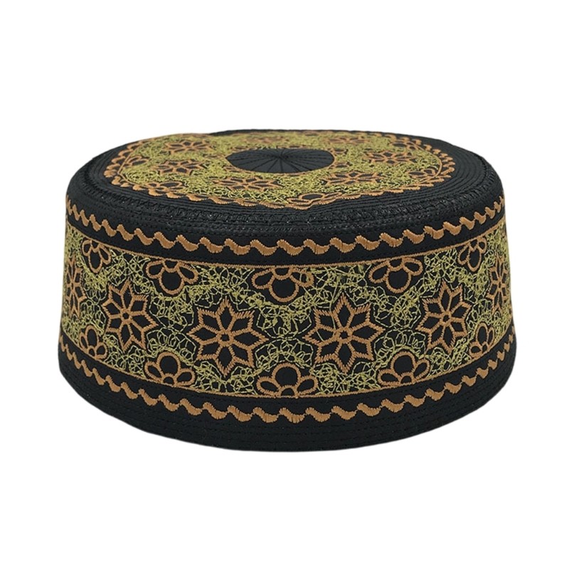 Jual Men Islamic Kufi Prayer Hat EIDRamadan Hijabs Turkish Caps Arabian ...