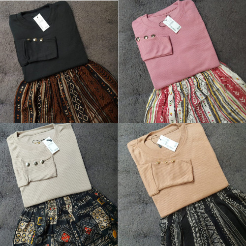 Jual NAYA_FASHION_id ONE SET BAJU INARA MIX CELANA KULOT SANTAI HOMMY ...