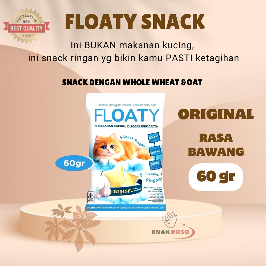 Jual Floaty Snack Cemilan Ringan Rasa Original 60gr | Shopee Indonesia