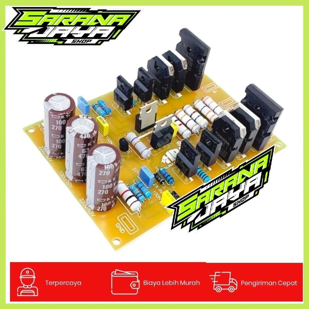 Jual Kit Driver Amplifier MCRD V2 Low sub PCB Fiber komponen original ...