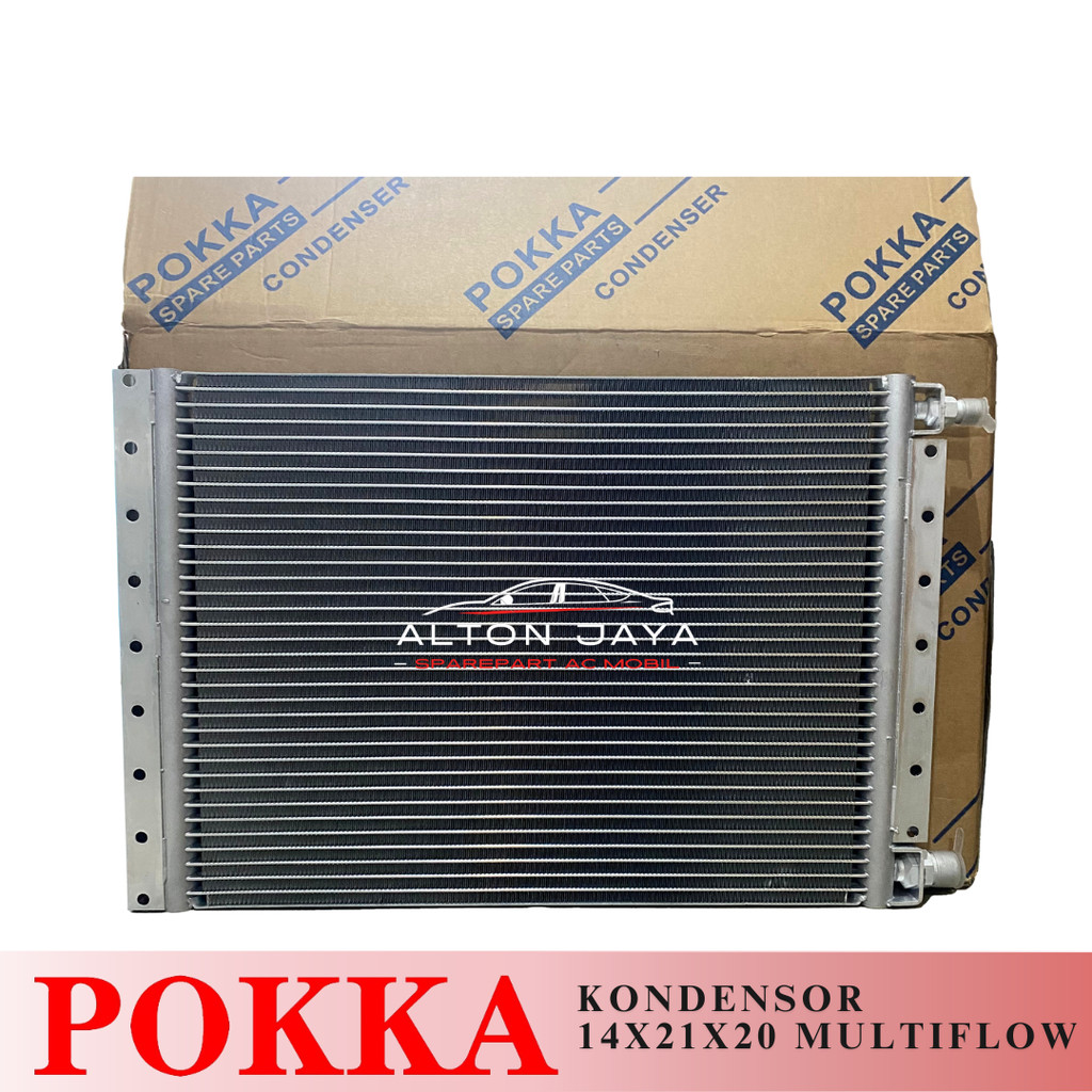 Jual KONDENSOR CONDENSOR AC MOBIL 14x21x20 ORING R134 MULTIFLOW / SIRIP ...