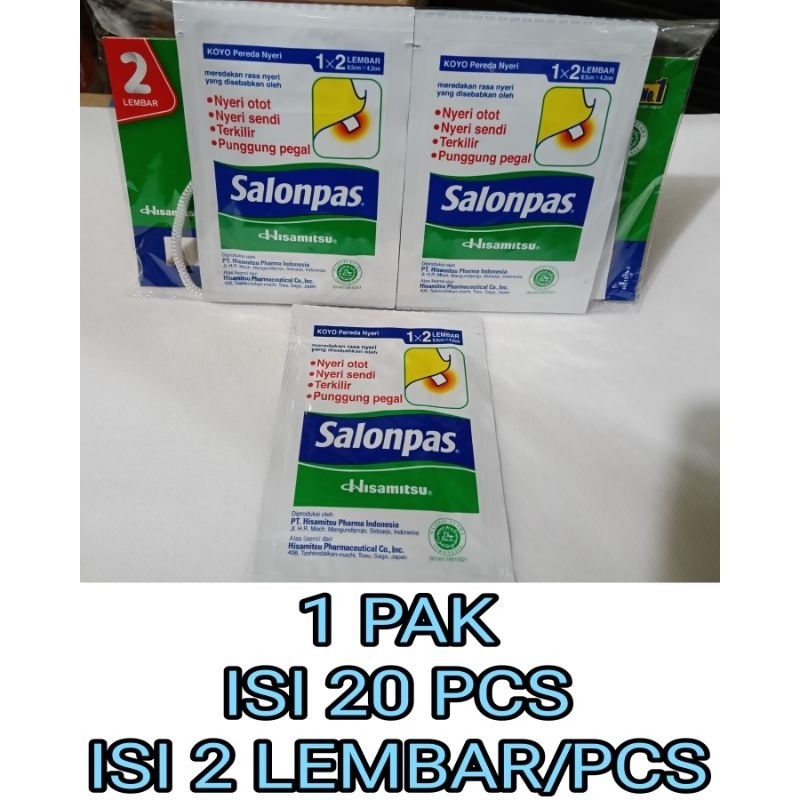 Jual MINIM 2-GROSIR PAKET USAHA 1 PAK ISI 20 PCS salonpas kemasan ...