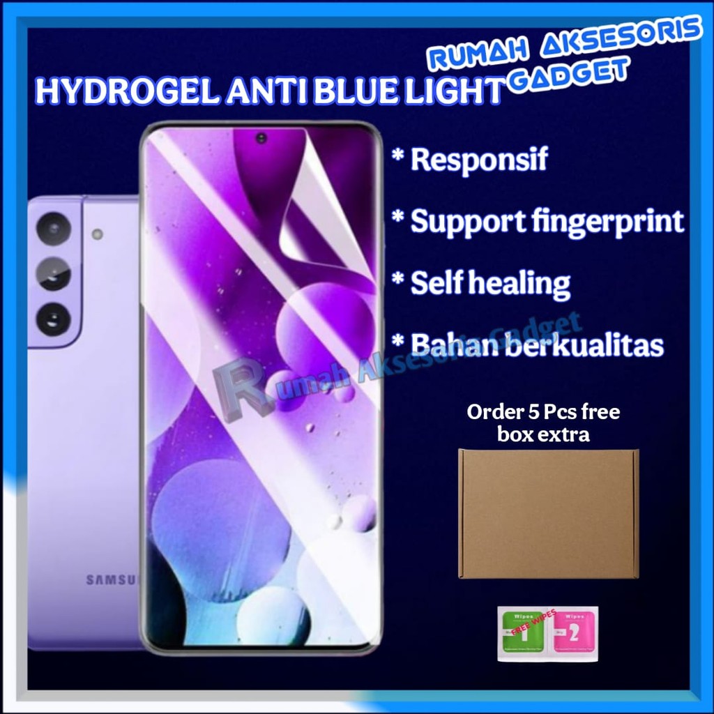 Jual HYDROGEL ANTI BLUE LIGHT RAY pelindung layar hp OPPO A37 Neo 9 A39 A57 lama A58 2023 A78 ...
