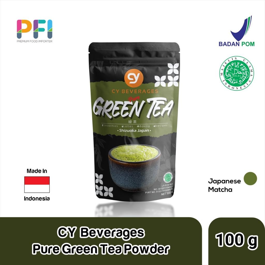 Jual CY Pure Green Tea 100G - Bubuk Murni Teh Hijau | Shopee Indonesia