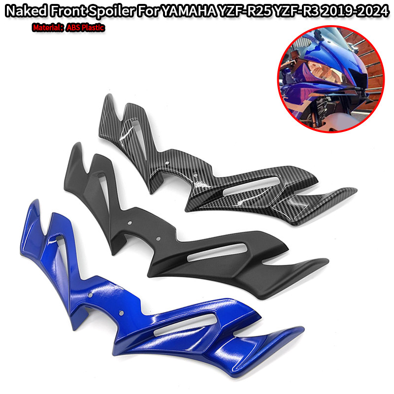 Jual 2024 New YZF-R25 YZF-R3 Motorcycle Naked Front Spoiler Winglet ...