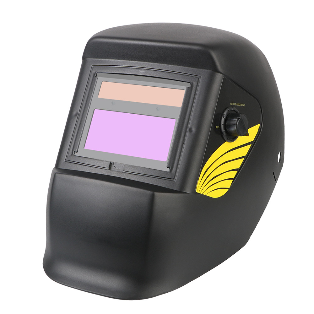 Jual Welding Helmet True Color Lens Solar Power Large View Auto ...