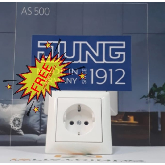 Jual STOP KONTAK COLOKAN JUNG 1 GANG AS500 SERIES - FULL SET | Shopee ...