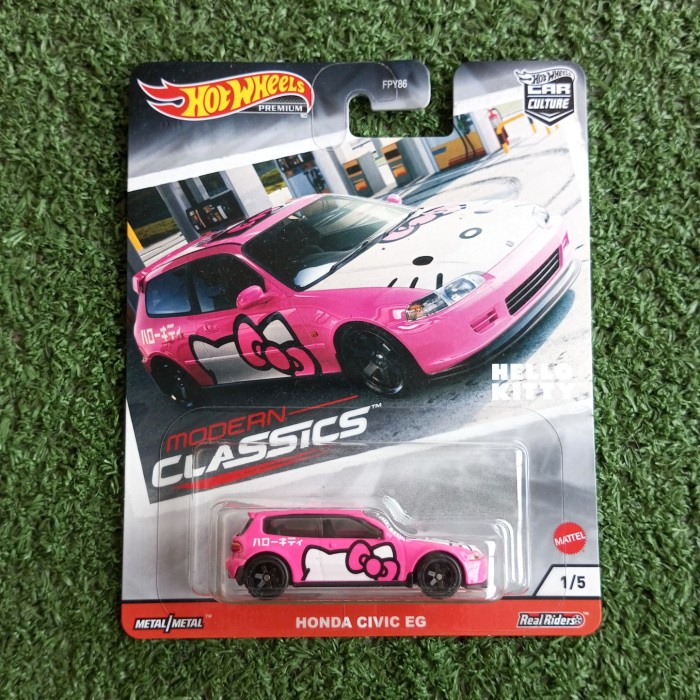 Jual Hotwheels Premium Honda Civic EG Pink Hello Kitty - JDM SZ27 ...