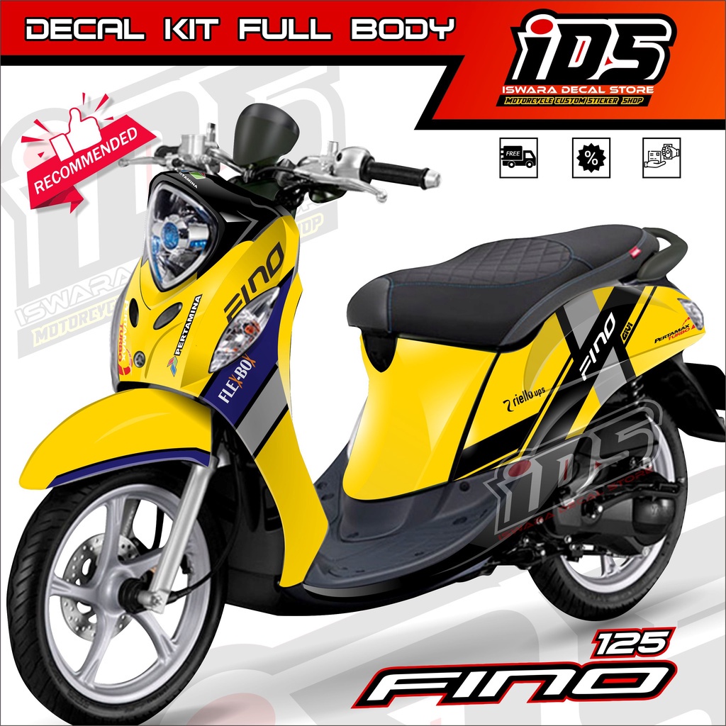 Jual Stiker fino 125 full body variasi striping fino 125 decal fino 125 ...