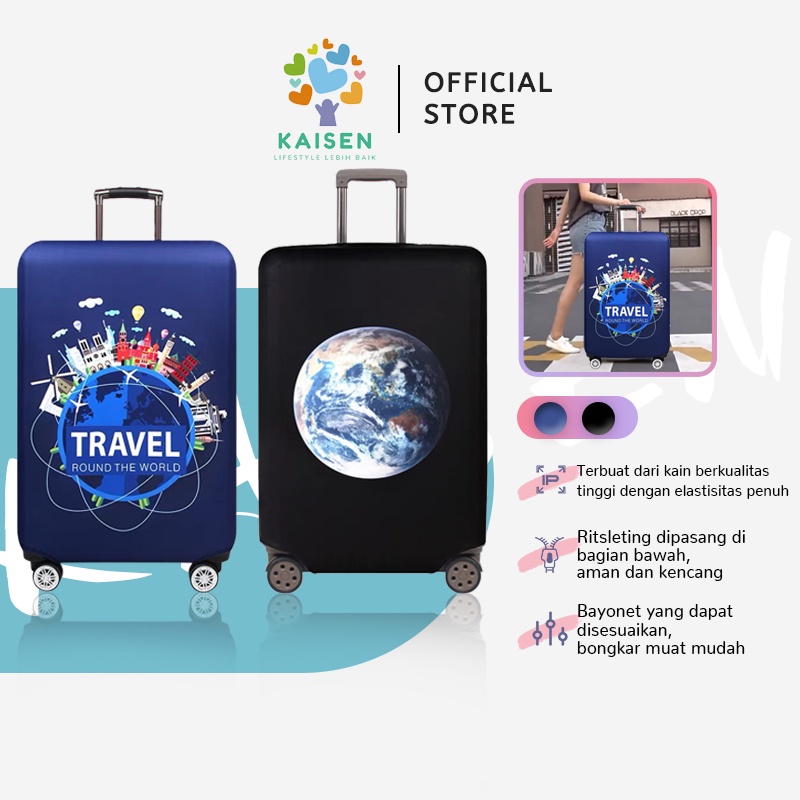 Jual KAISEN Sarung Cover Pelindung Koper Elastis / Luggage Cover Lucu ...