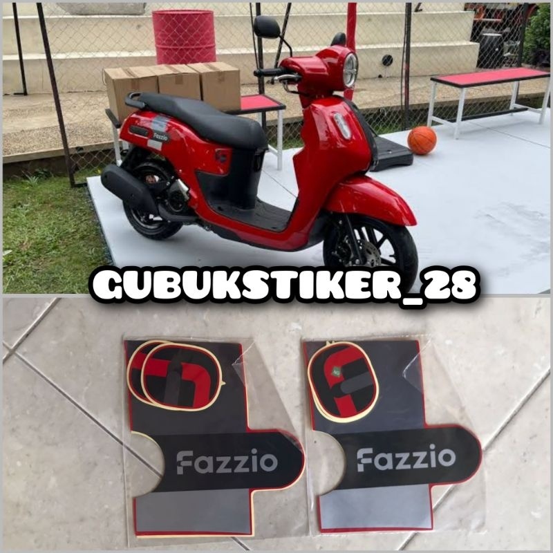 Jual STRIPING STIKER LIS BODY MOTOR YAMAHA FAZZIO MERAH 2022 MERAH ...