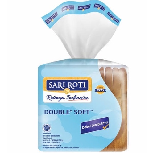 Jual SARI ROTI Tawar Double Soft 360gr Roti Lembut & Lebih Beraroma ...