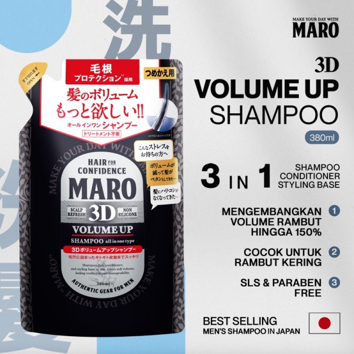 Jual MARO Shampoo 3D Volume Up Shampoo Refill | Shopee Indonesia