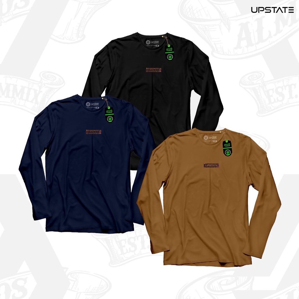 Jual Kaos Lengan Panjang Sablon CAVIAR Distro UPSTATE cotton COMBED 24s ...