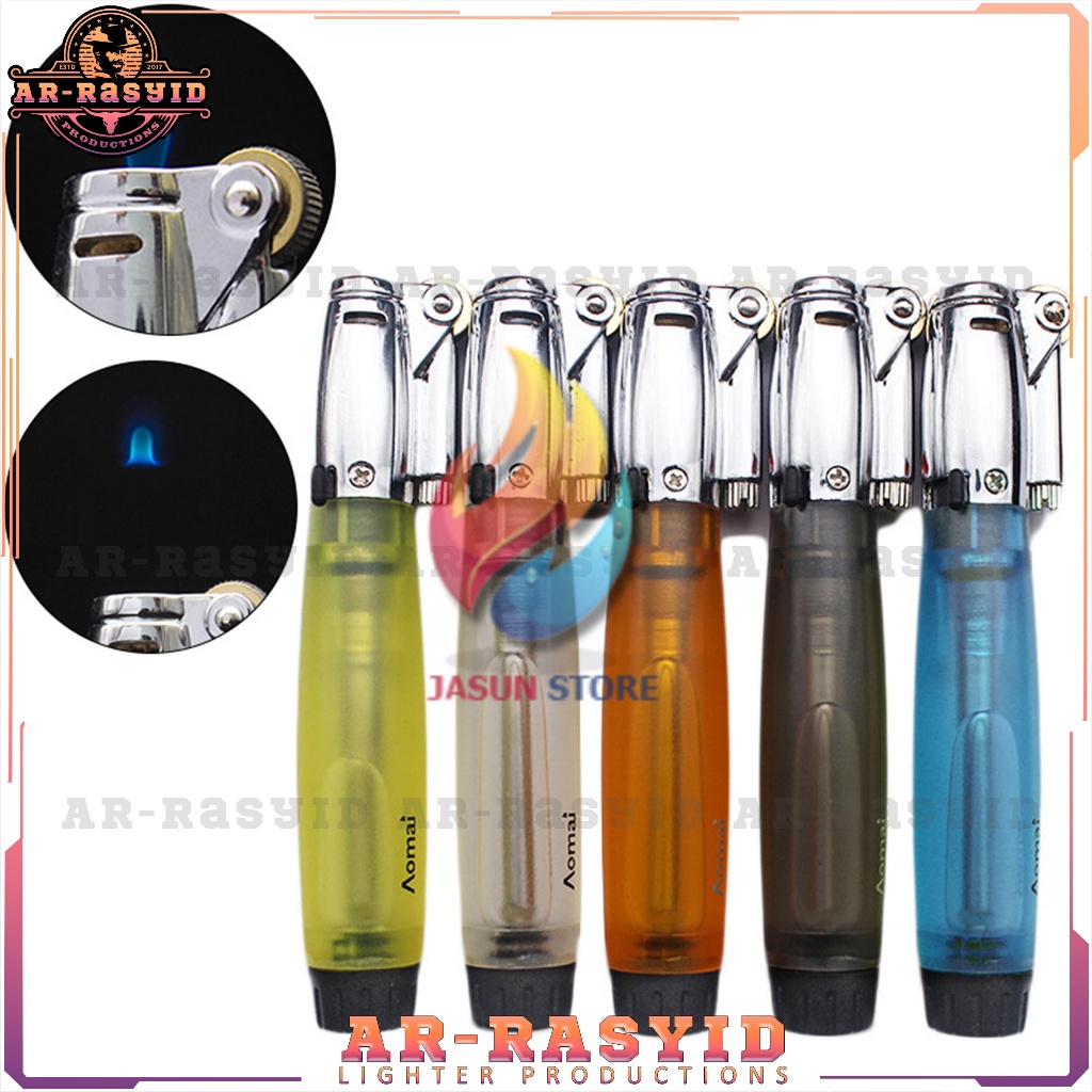Jual TERLARIS!! Korek Api Roda Api Terbang Gas Aomai Transparan ...