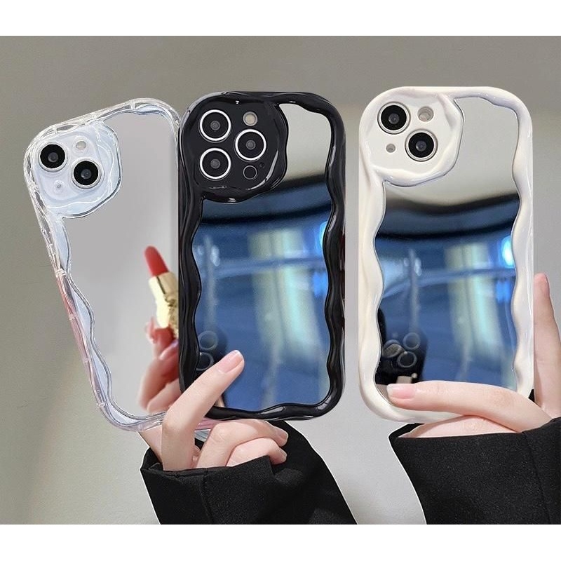 Jual 0545 VVV CASE WAVE MIRROR TPU cover for hp SAMSUNG A25 A04S A05 A05S A55 A35 A03CORE A02 ...