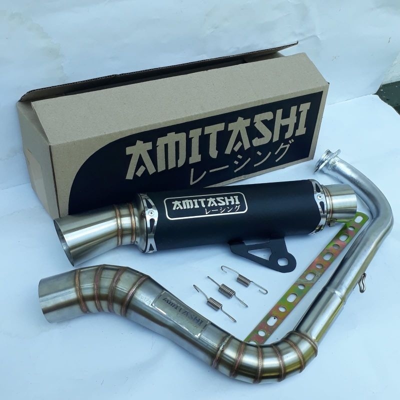 Jual knalpot samlong original amitashi black series knalpot kobra ...