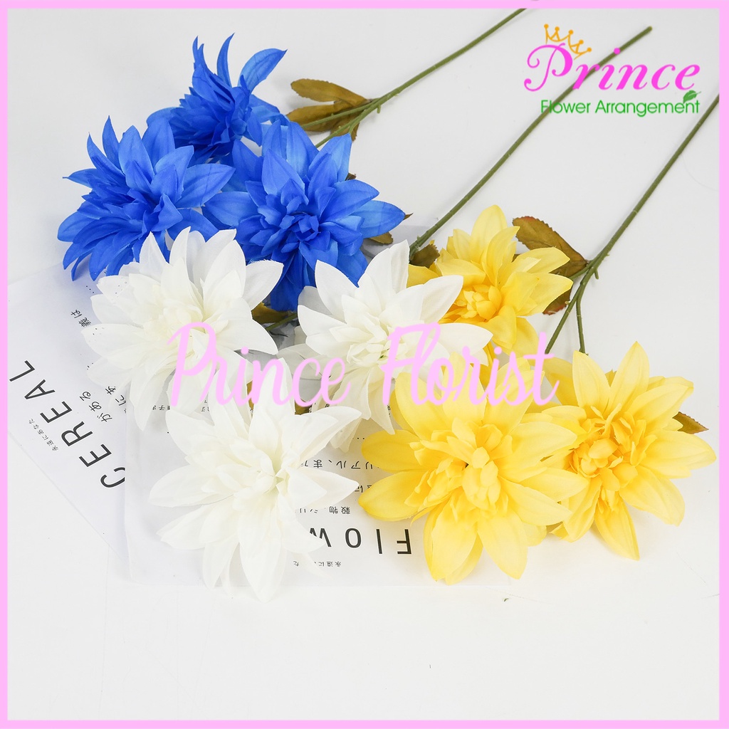 Jual BUNGA CRISANT PEARL TANGKAI PANJANG ARTIFICIAL ROSE KRISANT 3 ...