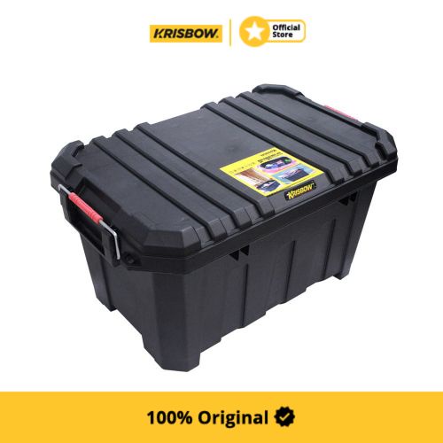 Jual Krisbow Container Box Kotak Penyimpanan 45 Ltr - Hitam | Shopee ...