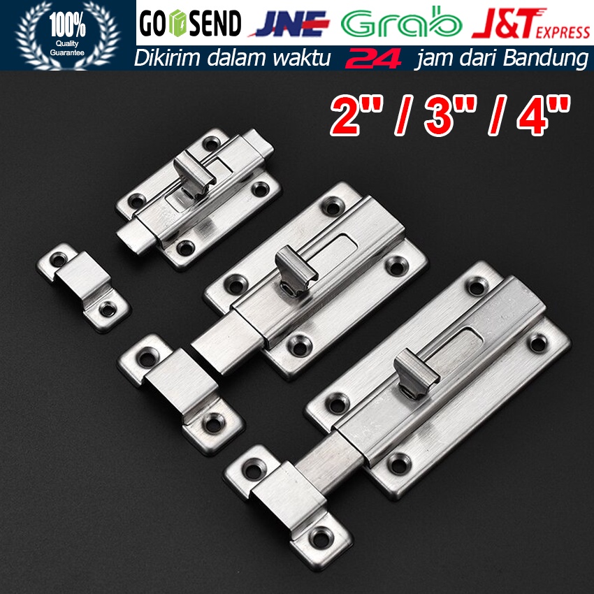 Jual 2Inch/3Inch/4Inch Kunci Grendel Slot Pintu Jendela Kotak Stainless ...