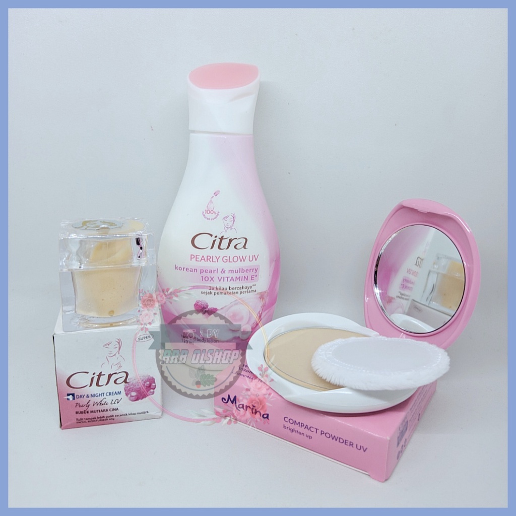 Jual DBS _ Paket 3 IN 1 Citra Plus Bedak Marina Compact Powder Cream ...